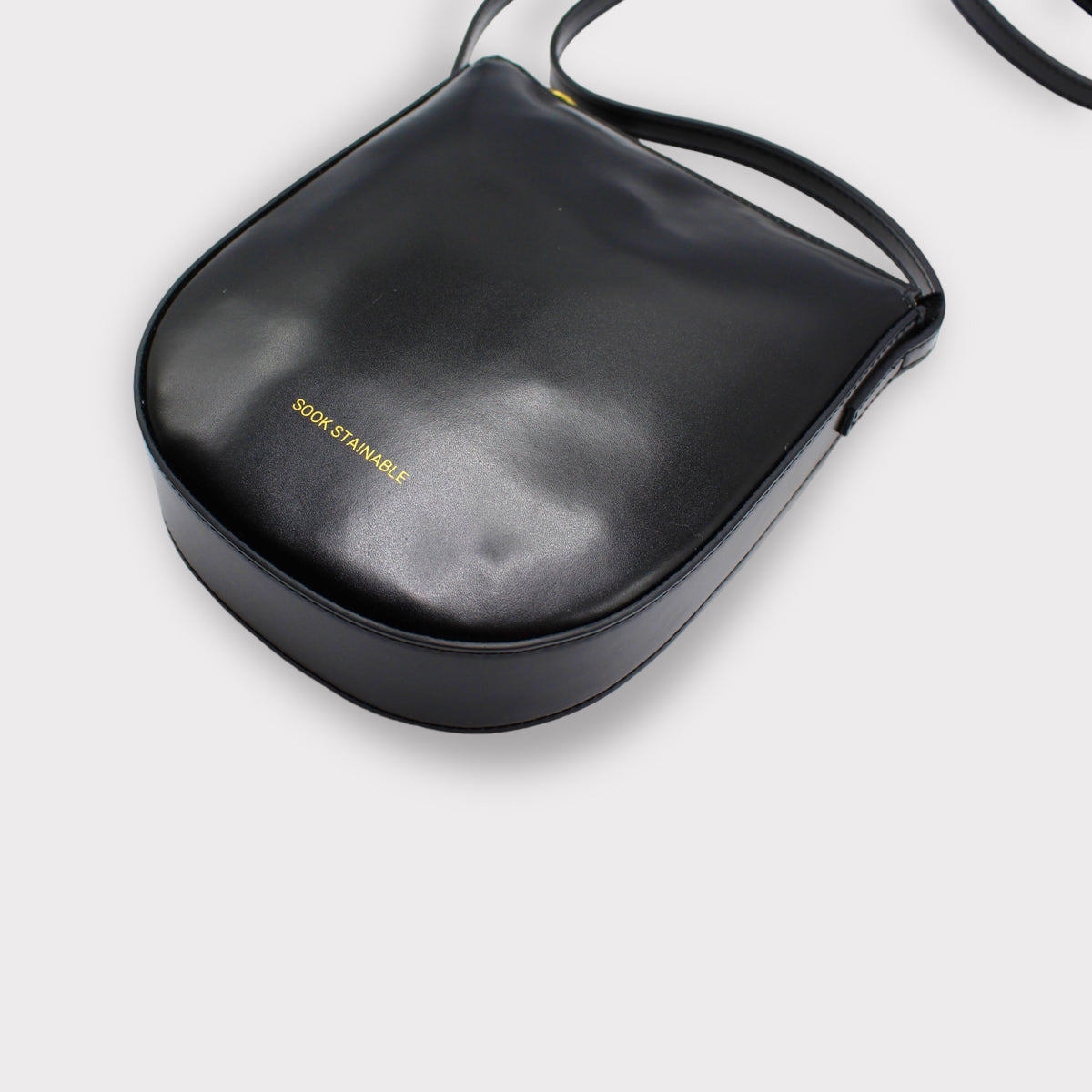 Sustainable Fashion Apple Vegan Leather Black Vegan Bag| SOOK – Sook ...